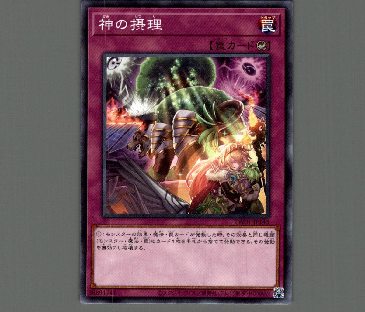 神の摂理/ノーマル【罠】《TW01-JP145》 - メルカード遊戯王